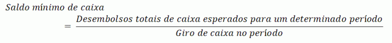 Fórmula Saldo minimo - Simulare - Jogos de Empresas